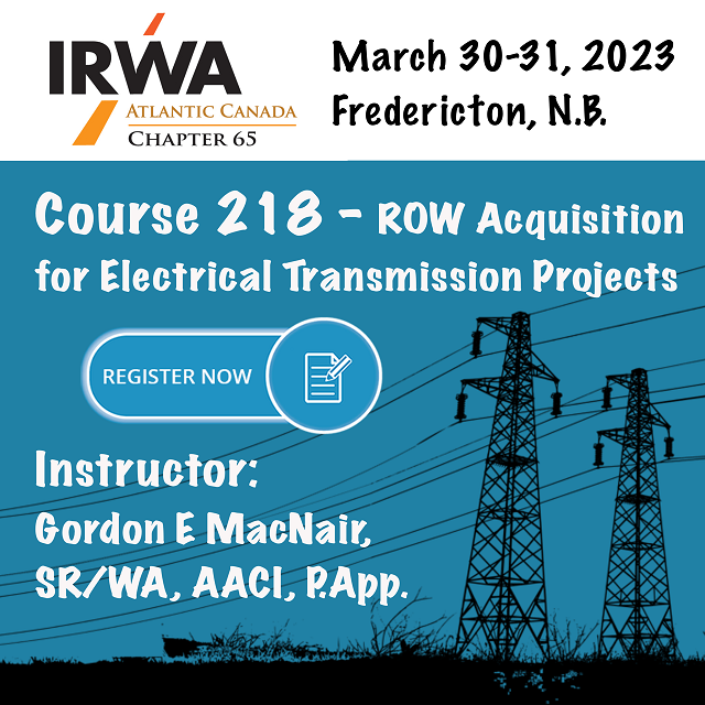 IRWA Chapter 65 - Atlantic Canada